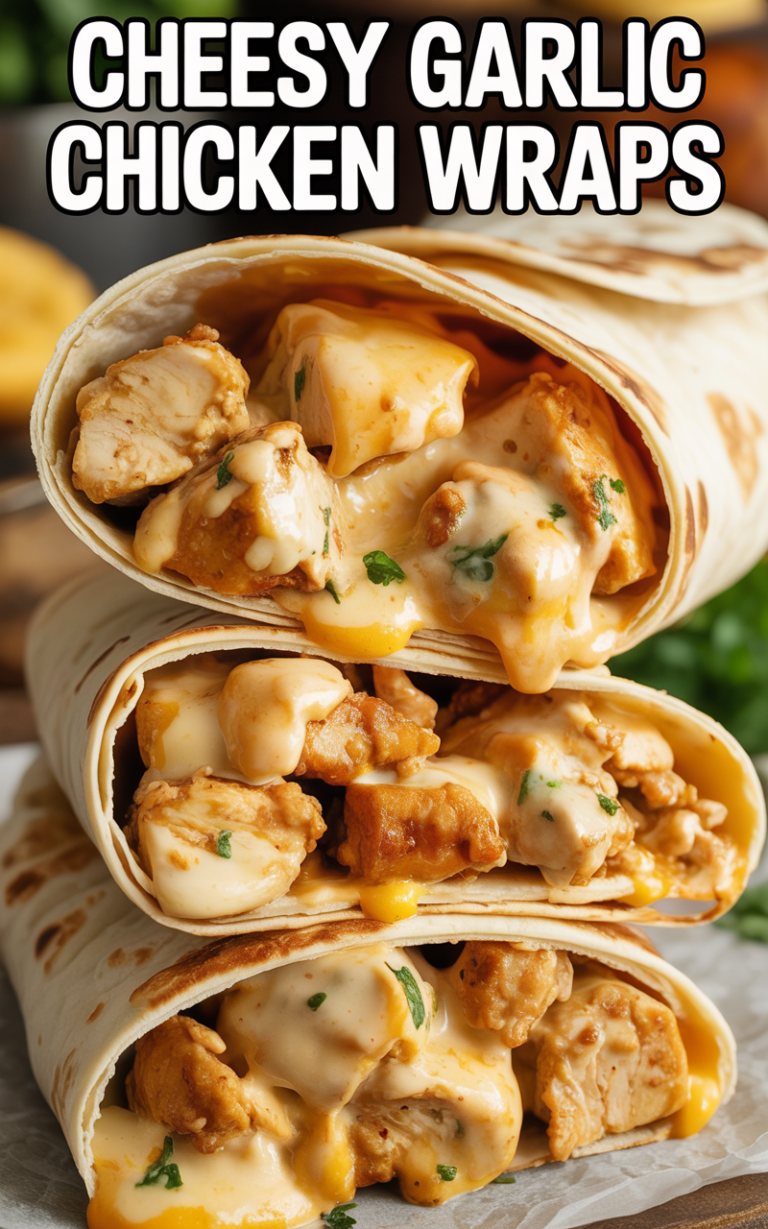 Cheesy Garlic Chicken Wraps: The Ultimate Handheld Comfort Food ...