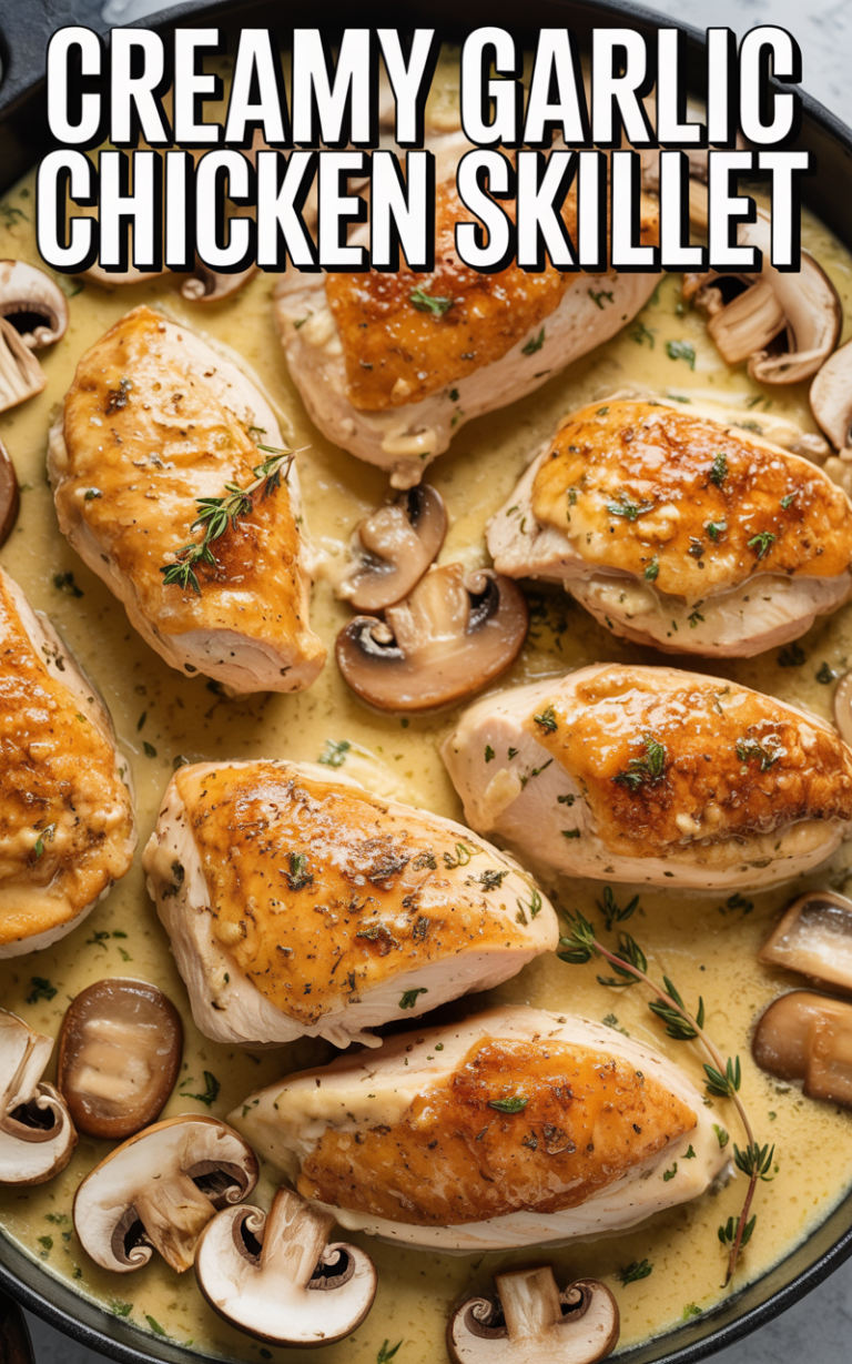 Decadent One-Pan Creamy Garlic Chicken Skillet: A Quick Comfort Meal ...