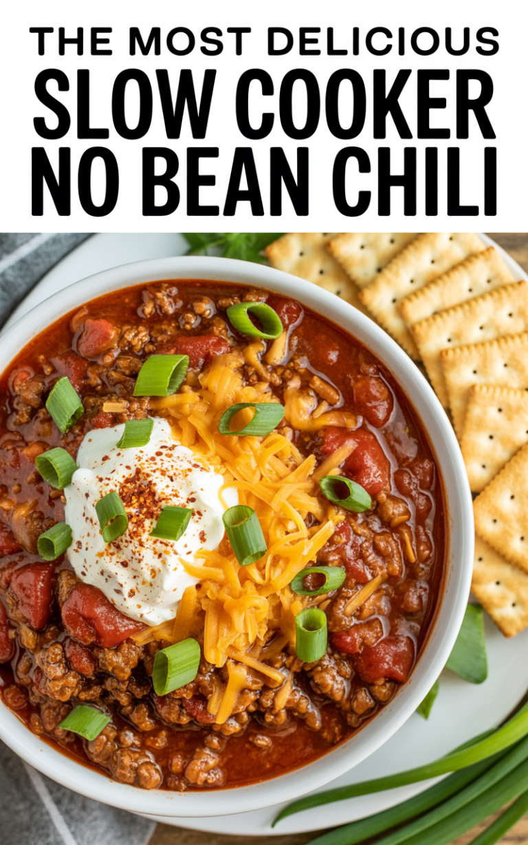 Hearty & Bold: The Ultimate Slow Cooker No Bean Chili Recipe - Comfort ...