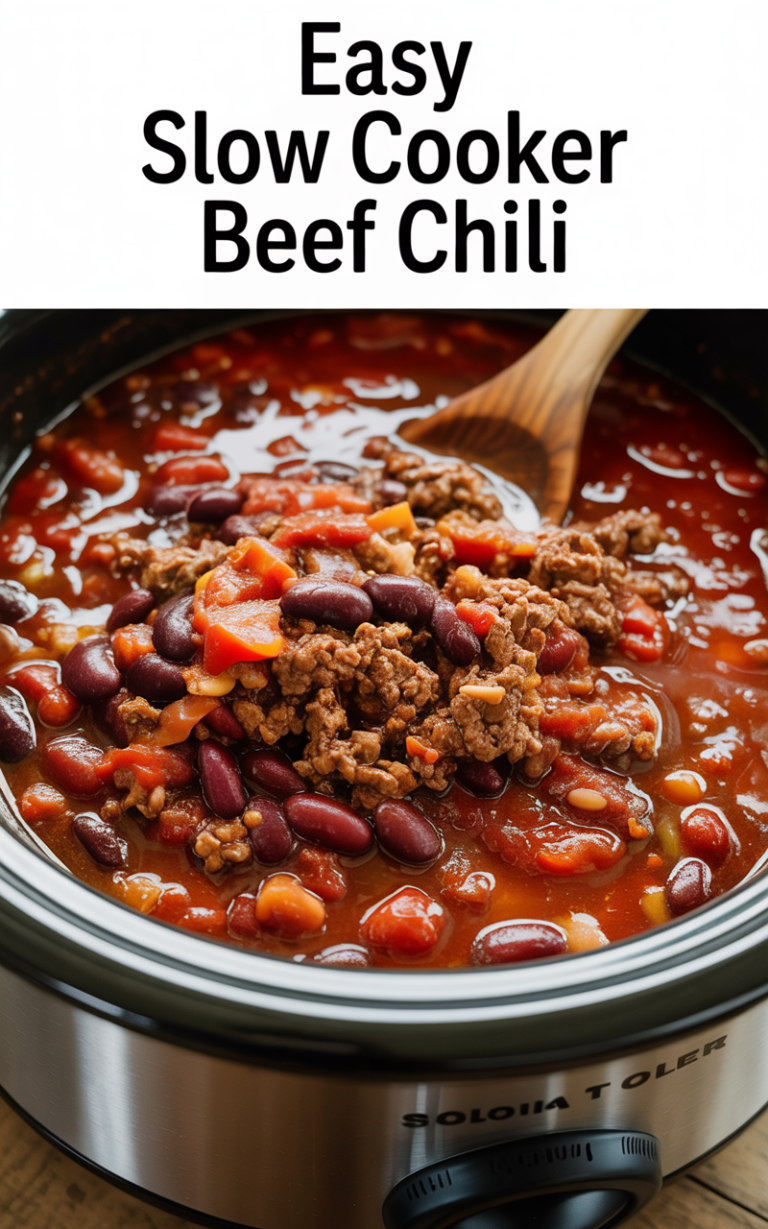 Slow Cooker Beef Chili: The Ultimate Hearty Comfort Food Recipe ...