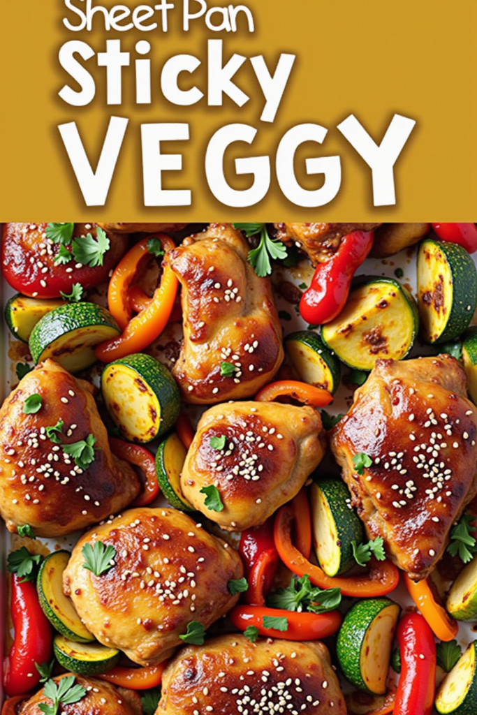 One-Pan Wonder: Irresistibly Sticky Chicken & Veggie Medley - Comfort ...