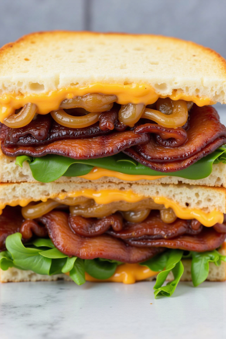 Gourmet Bacon & Caramelized Onion Sandwich: Elevate Your Everyday Meal - Comfort Food Cozy ...