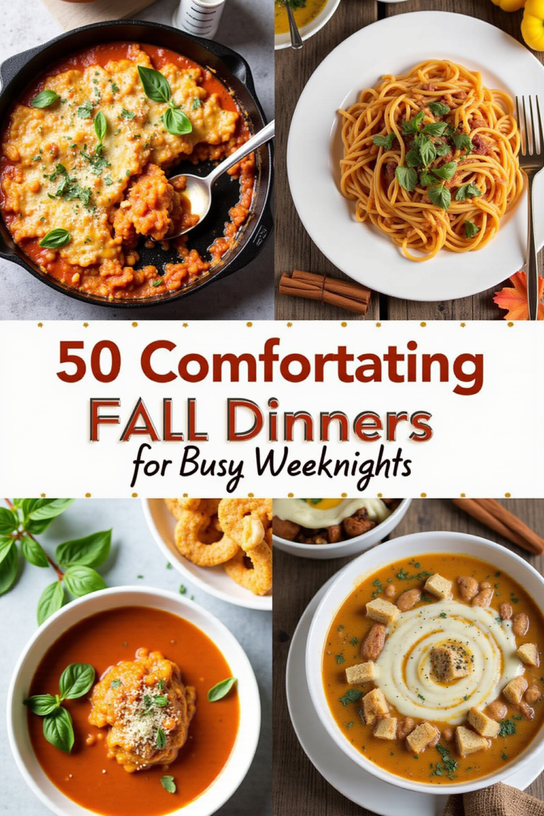 Cozy Fall Feasts: 50 Quick & Easy Dinner Ideas for the Whole Family ...