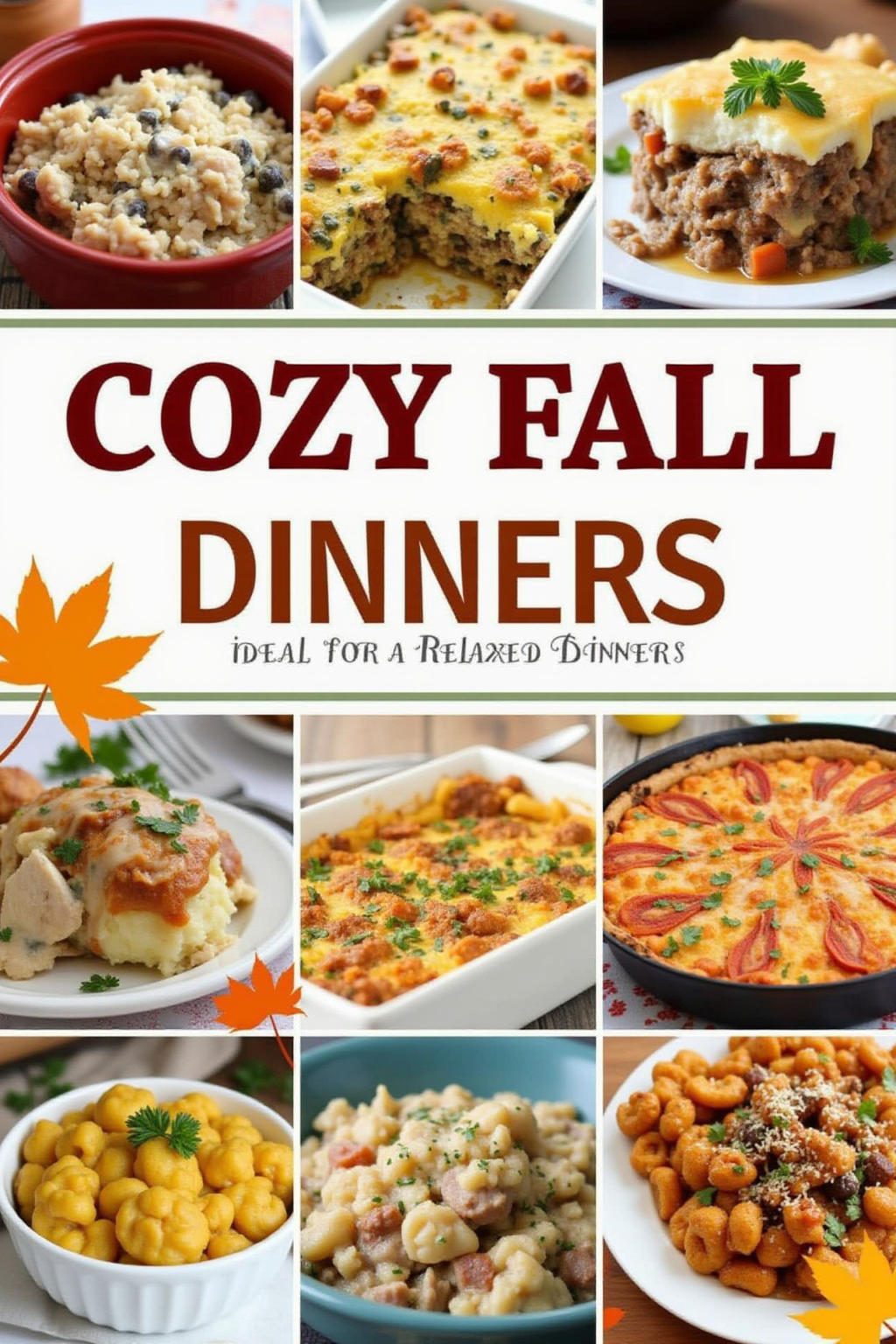 "Fall Family Feasts: 75 Cozy Sunday Dinner Ideas to Celebrate Autumn ...